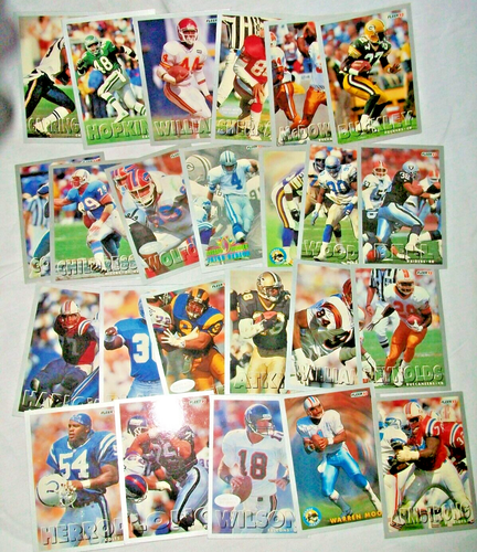 Lot of 24 1993 NFL Fleer Football Cards, Howie Long, Warren Moon, All ...