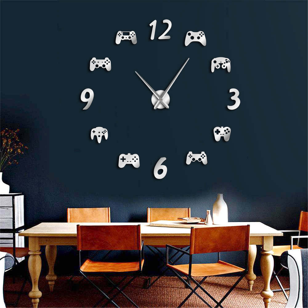 Stick On The Wall DIY Clock Game Room Console PS4 Controller Frameless ...