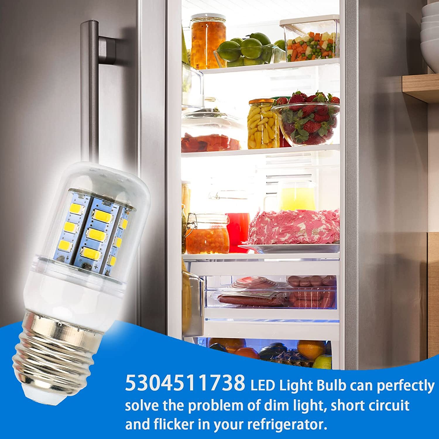 NEW LED Light Bulb Compatible With Frigidaire Electrolux Refrigerator ...