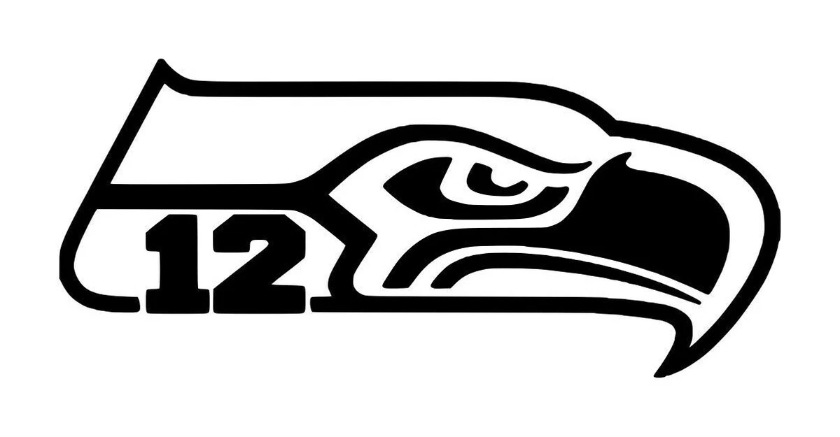Seahawks Logo Black And White