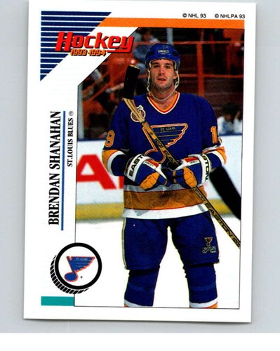 1993-94 Panini Stickers Hockey #158 Brendan Shanahan St. Louis Blues ...