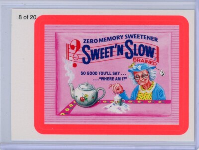 Wacky Packages ANS 7 SWEET 'N SLOW Wack-O-Mercials Rocket Red Parallel ...