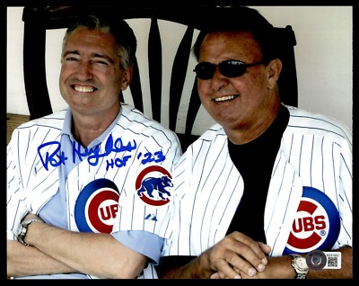 PAT HUGHES SIGNED 8X10 INSCRIBED "HOF '23" BECKETT WITNESSED AUTO ...