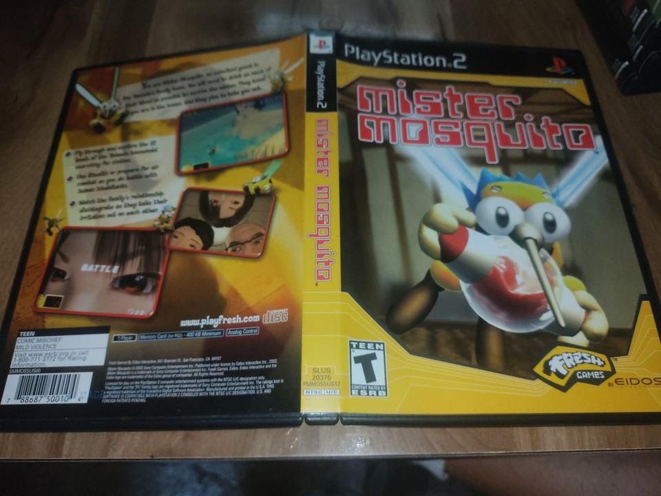 Mister Mosquito (Sony PlayStation 2, 2002) Complete CIB w/ Reg. Card ...