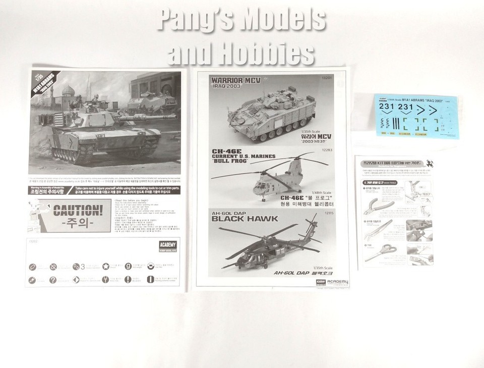M1A1 Abrams "Iraq 2003" ARMY - USMC 1/35 Scale Plastic Model Tank Kit ...