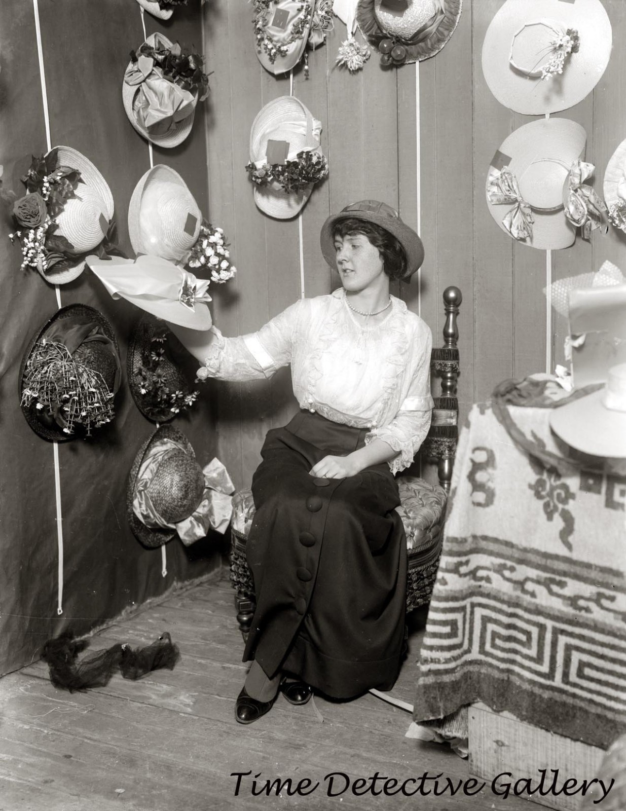 Milliner with Hat Display (4) - Historic Photo Print | eBay