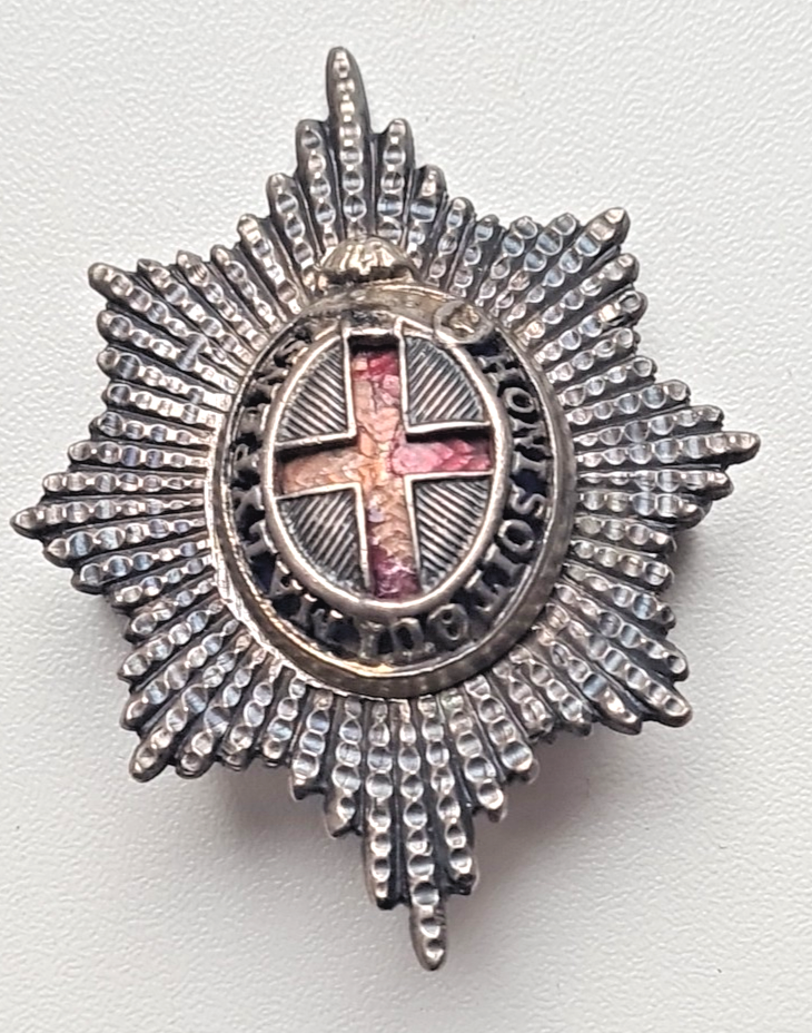 Coldstream Guards Officer's Silver Cap Badge | eBay UK