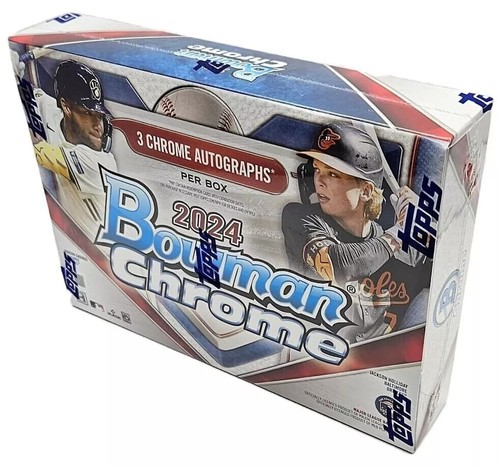 2024 Bowman Chrome Hobby HTA Choice Baseball Factory Sealed Box -- 3 ...