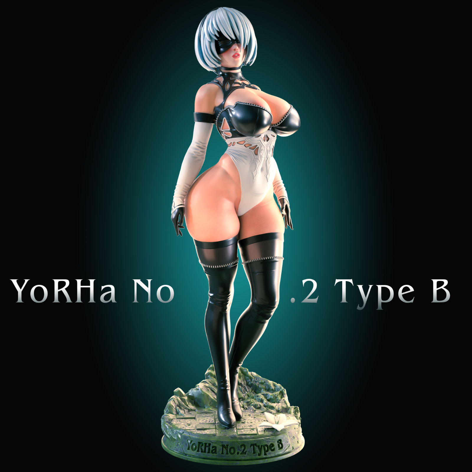 YoRHa No 2 Type B, NSFW, SFW, Futa, Garage Kit, GK, Resin, Nier, Unpainted | eBay