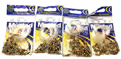 4 pkgs Mustad Surf fishing 🎣 Leaders SL-30 30# Test 36” 12 per pack 48 ...