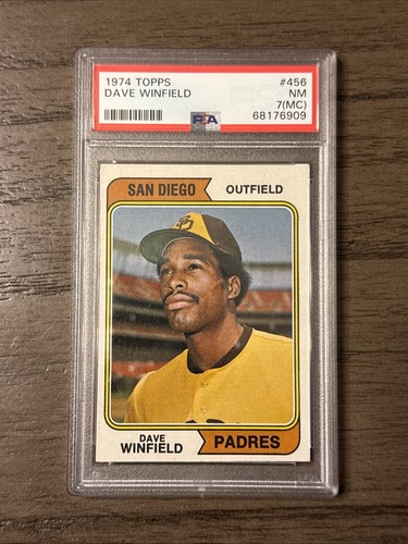 1974 Topps DAVE WINFIELD Rookie Card #456 HOF, PSA 7 | eBay