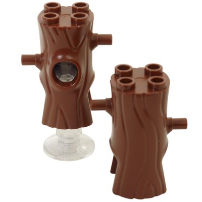 2 NEW LEGO Minifigure, Headgear Head Cover, Costume Tree Trunk Reddish ...