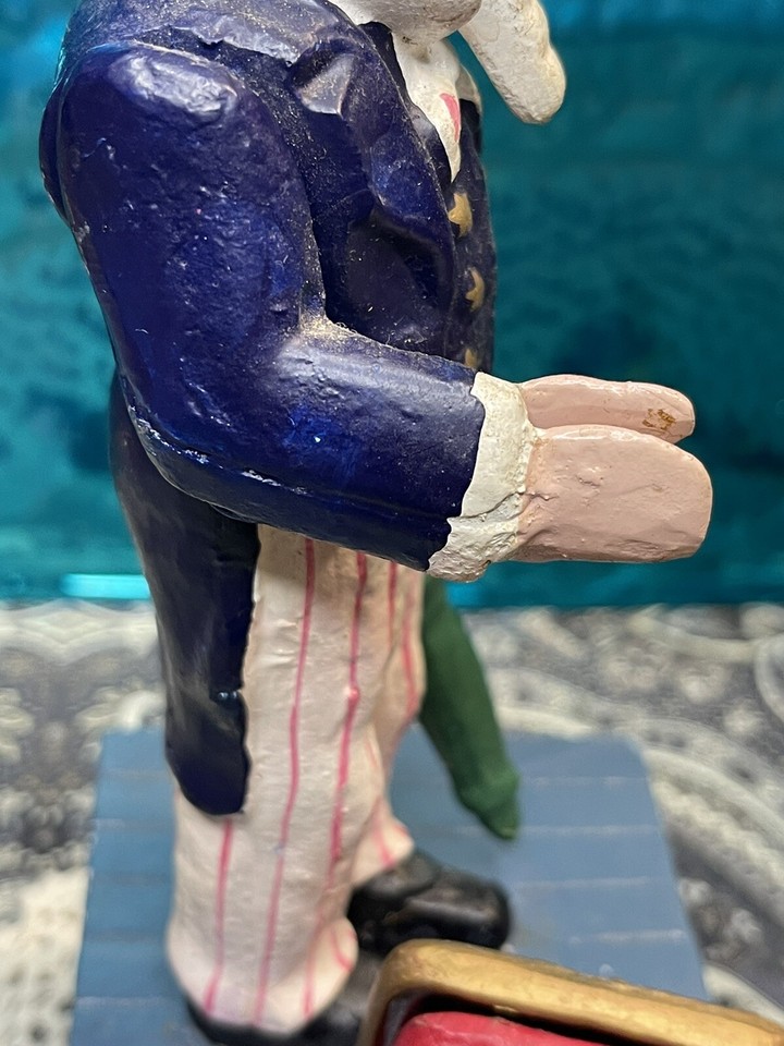 Vintage Cast Iron Mechanical Coin Bank Reproduction | eBay