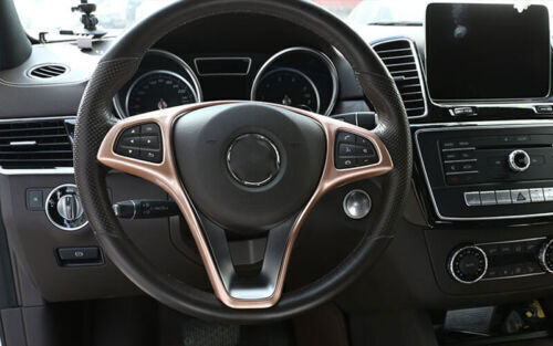 Rose Golden Cover Trim Fit For Benz GLS GLE 2016-2018 2019 Steering ...