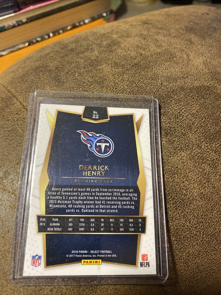 2016 Panini Select Derrick Henry Rookie RC #22 Tennessee Titans | eBay