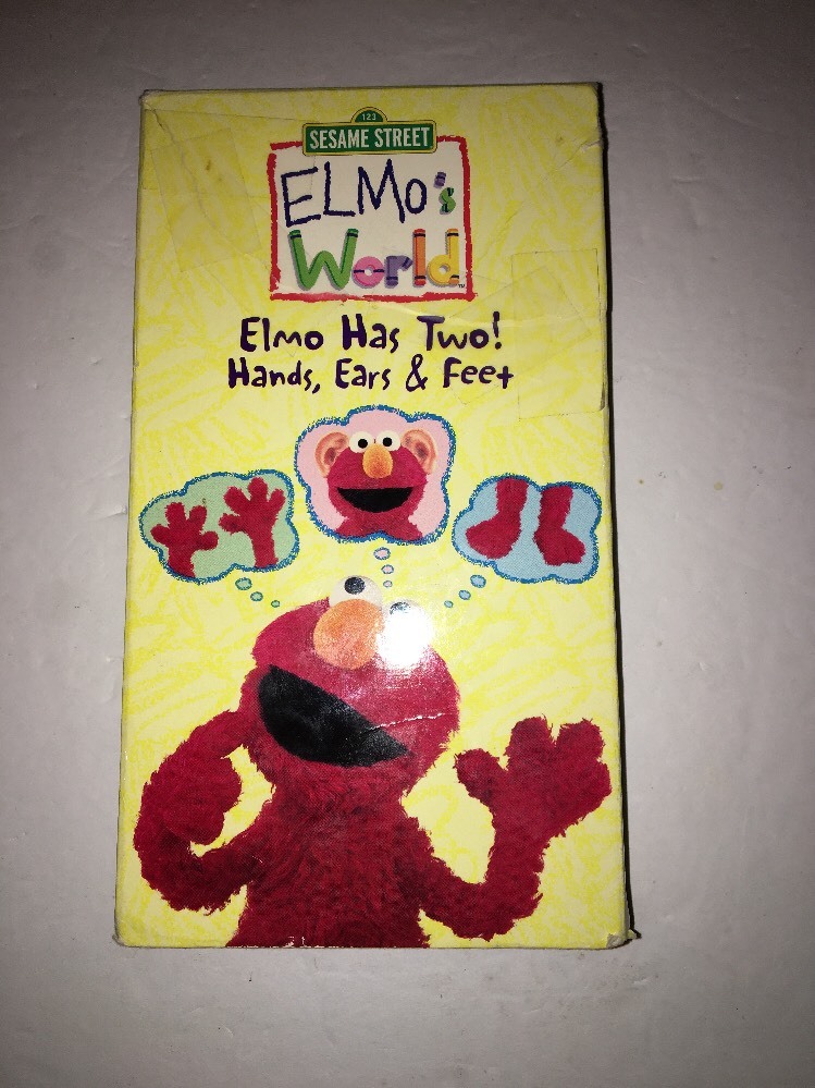 Elmo's World VHS Elmo Has Two Hands Ears & Feet-SESAME STREET-RARE ...