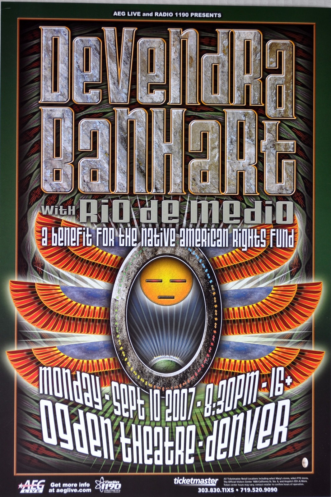 Devendra Banhart with Rio de Medio 2007 Concert POSTER | eBay