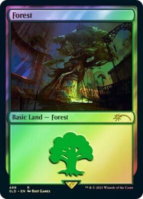 MTG FOIL Forest Arcane Secret Lair 488 - Secret Lair #488 | eBay