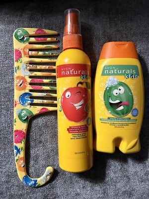 Avon Nat Kids Amazing Apple Detang Spray, Wacky Watermelon shamp&Cond ...