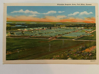 Fort Riley Kansas 1940's Whitside Hospital Area Postcard | eBay