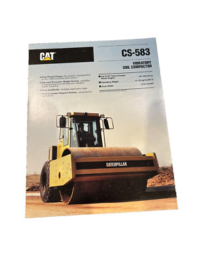 Caterpillar CAT CS-583 Vibratory Soil Compactor Brochure FCCA24 | eBay