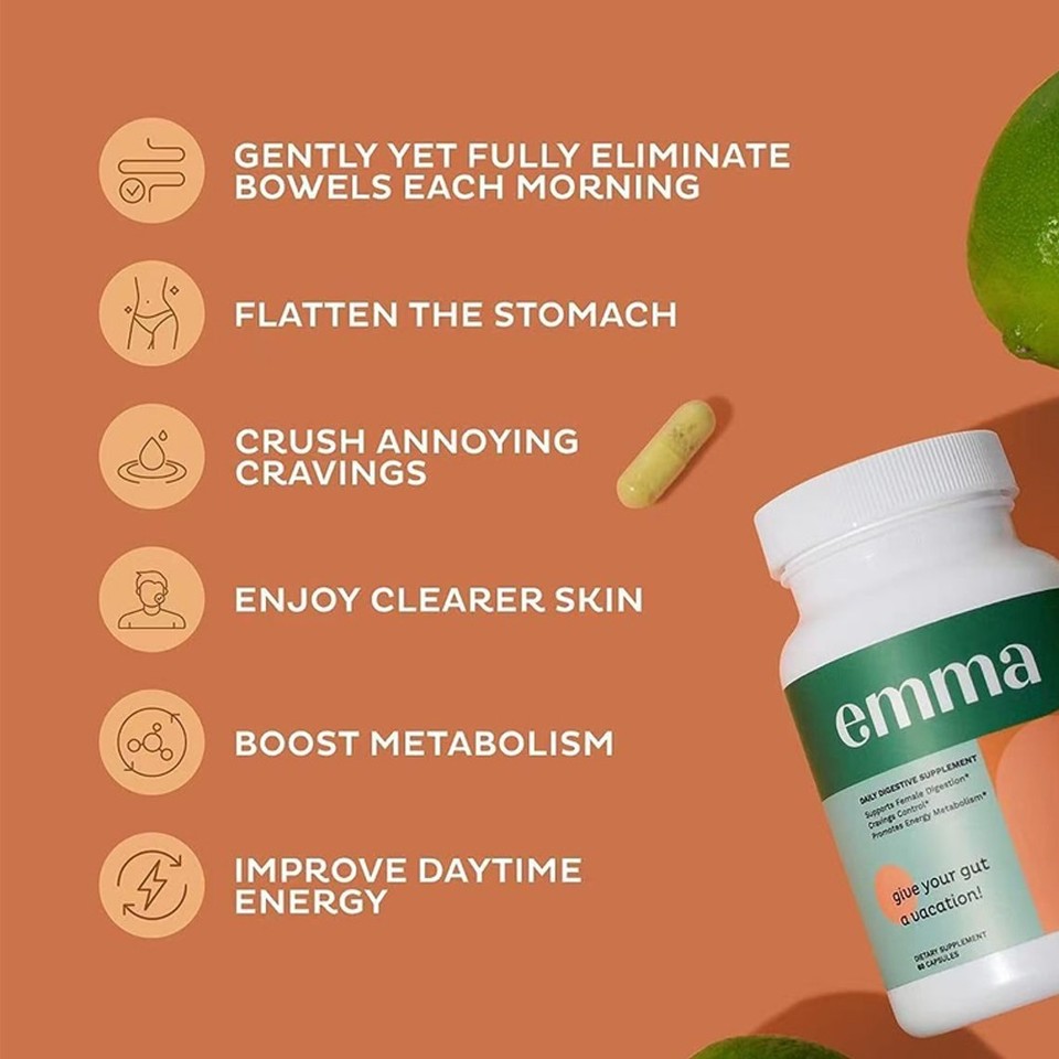 Emma Relief Supplement KONSCIENS KETO for Gut Bloating 60 Capsules ...