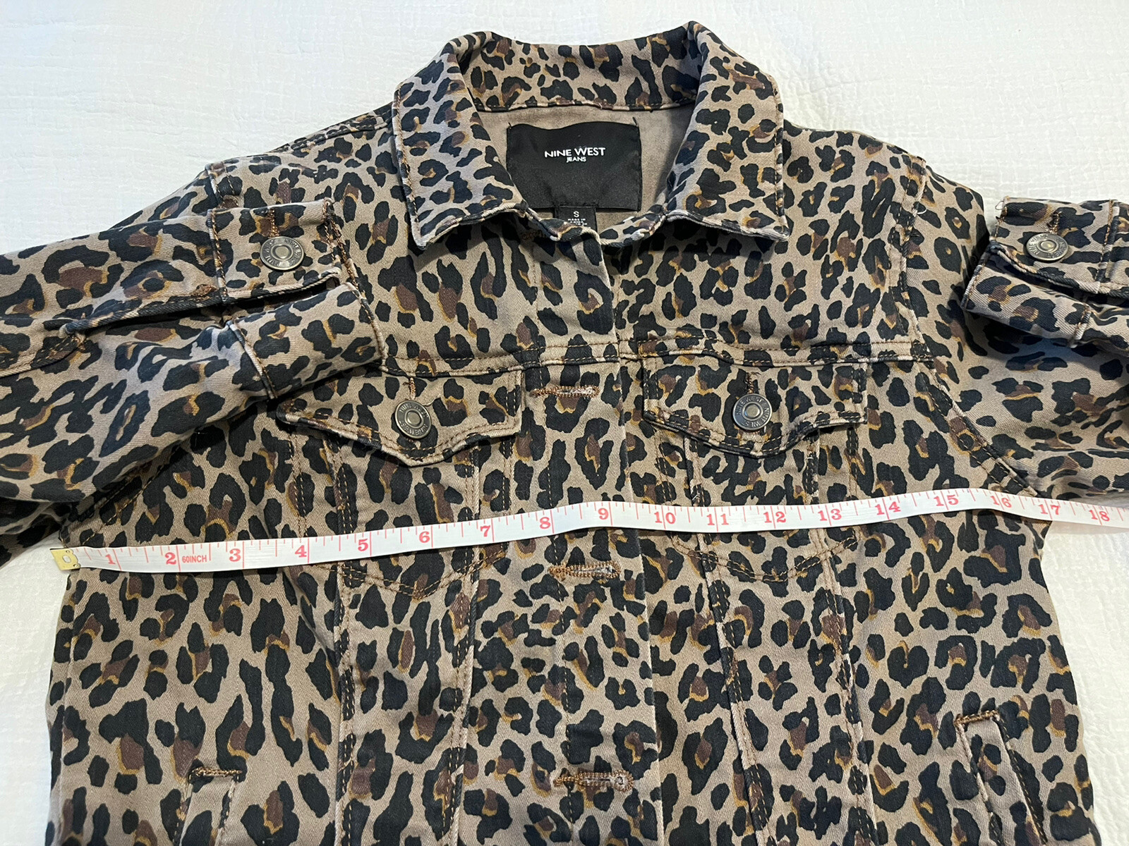 Nine West Sarah Jacket Wild One Leopard/Cheetah Print… - Gem