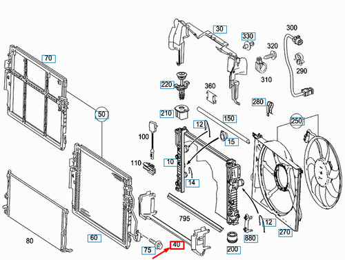 NEW MERCEDES-BENZ S W221 LOWER AIR DUCT BAFFLE A2215052630 OEM | eBay