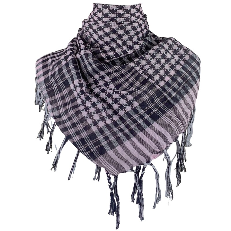 Shemagh Scarves Keffiyeh Scarf Tassels Houndstooth Arab Headscarf | eBay