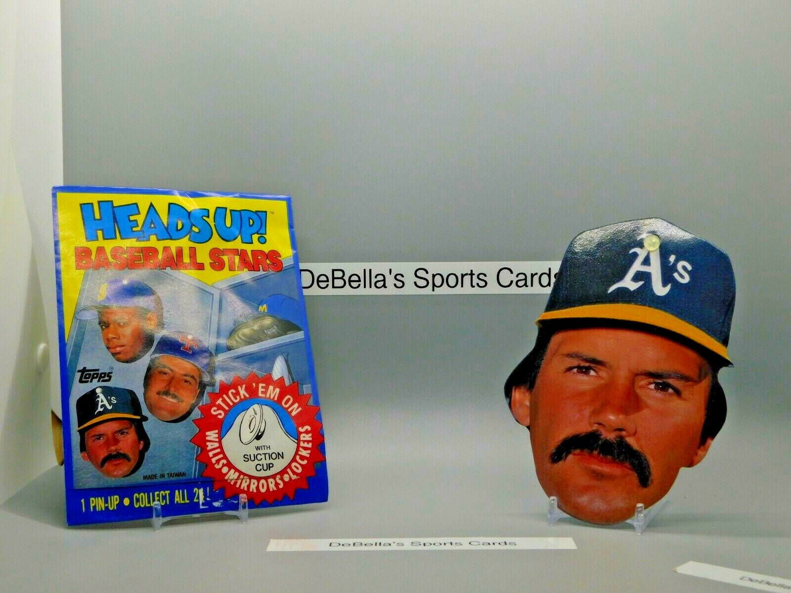 1990 Topps Heads Up Baseball Stars Dennis Eckersley Oakland Athletics ...