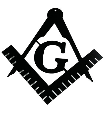 Mason Logo Metal Sign CNC Art Masonic Emblem Aluminum 12”x11” Free ...