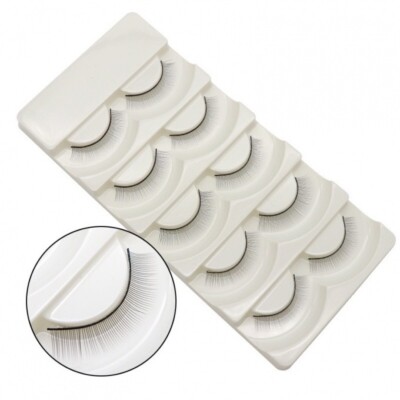 10 pcs Practice Eyelash Extension Training Lash False Strip Lashes | eBay