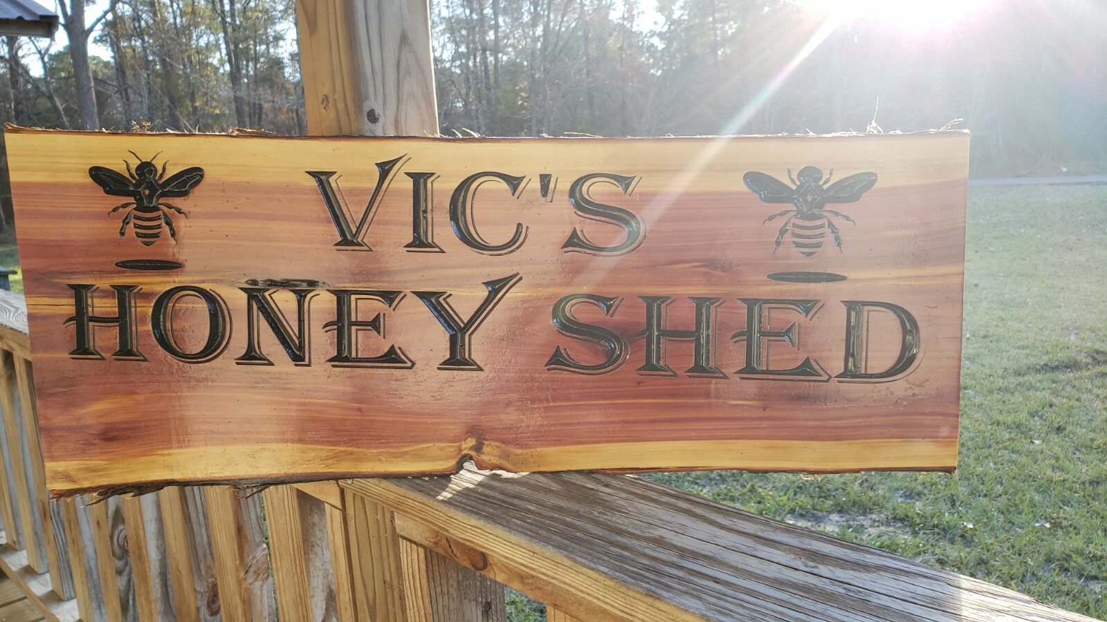 Family name sign- Cedar handmade Carved EST sign, Personalized Gift | eBay