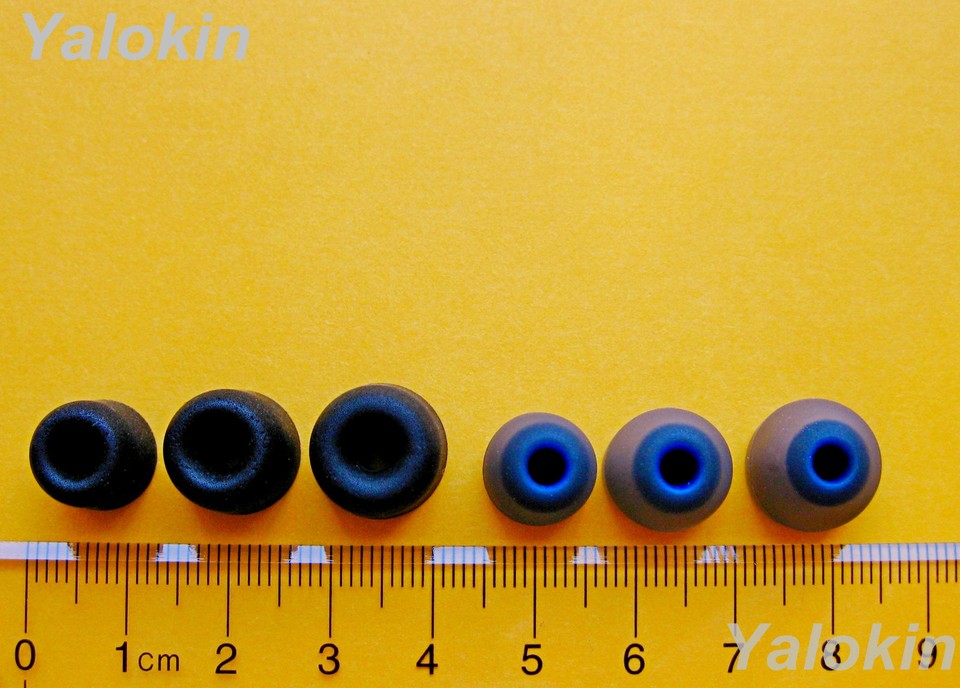 12pcs (BMF-B) S/M/L Memory Foam & Round Adapters for Plantronics ...