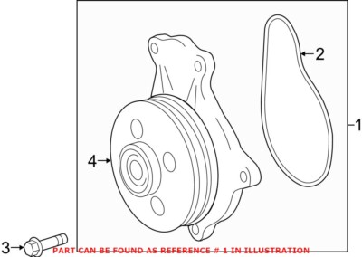 Genuine OEM Engine Water Pump For Lexus NX300h Base 2015-2020 ...