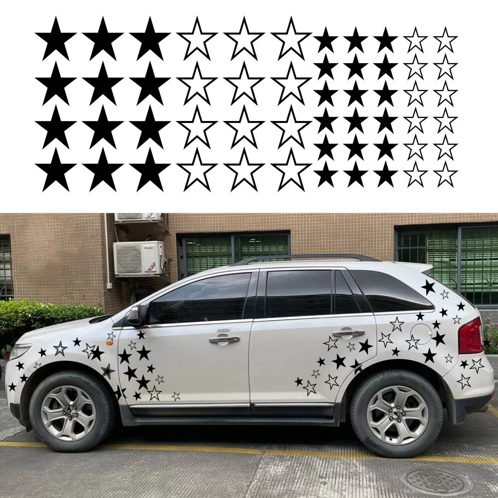 Decals Car Body Side Doors Stars Graphic Styling Stickers Trim Auto ...
