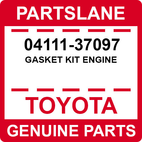 0411137097 Genuine Toyota Gasket Kit Engine 04111-37097 for sale online ...