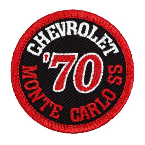 1970 Chevrolet Monte Carlo SS Embroidered Patch Black/Red Iron-On Sew ...