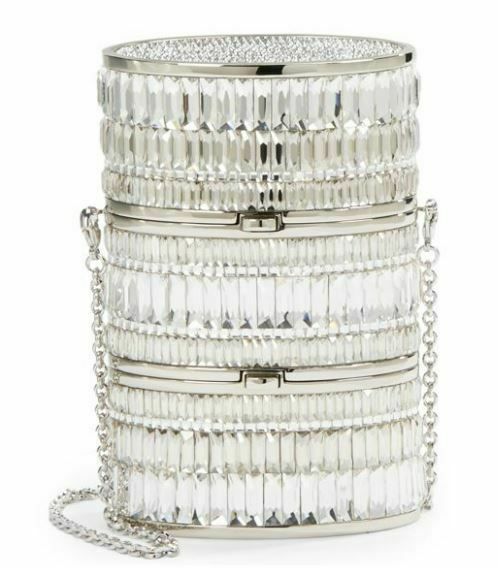 JUDITH LEIBER EVENING BAG REFLECTIONS JAPANESE INRO STYLE UNIQUE TRIPLE ...