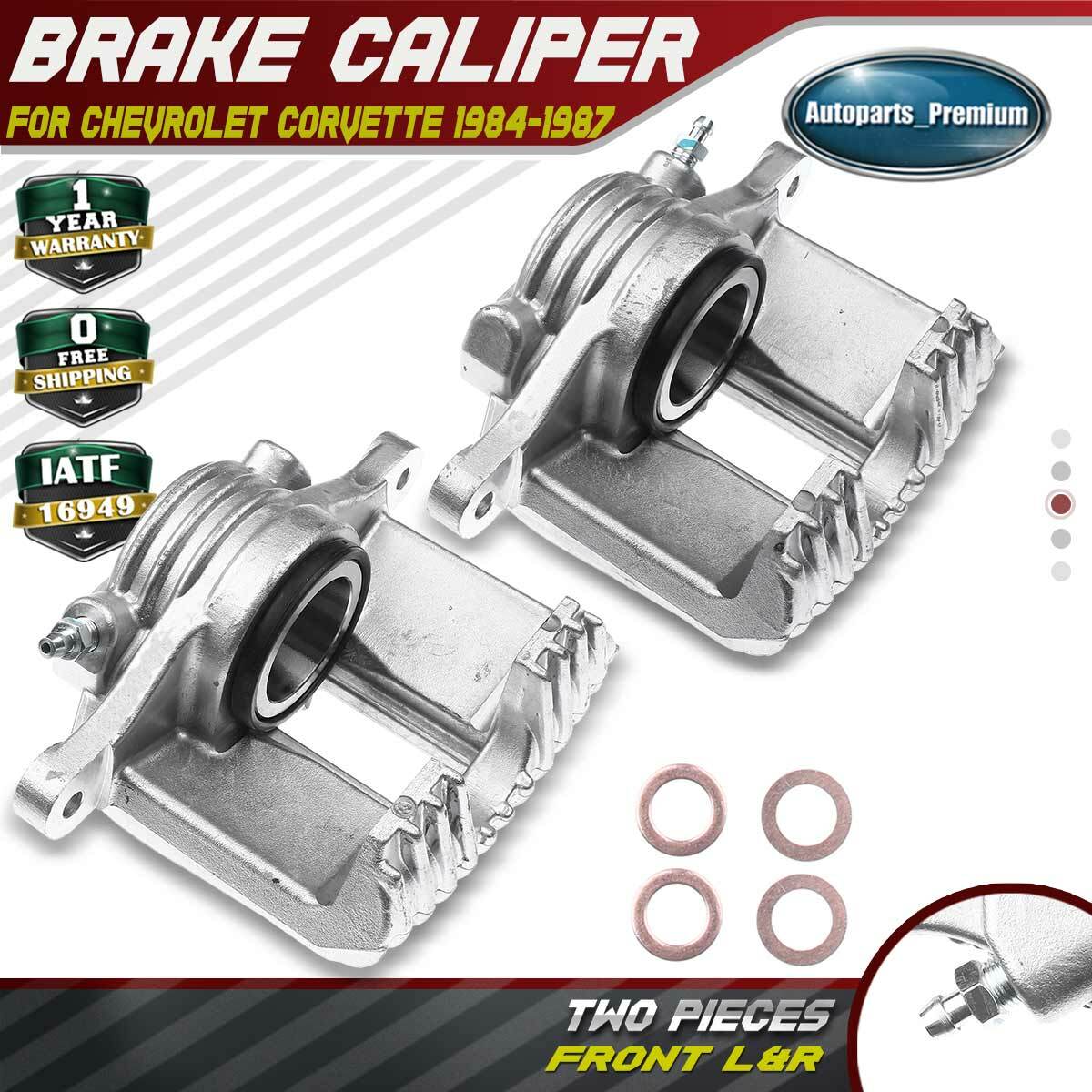 2x Brake Caliper for Chevrolet Corvette C4 1984-1987 Front Pair Left ...