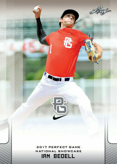 IAN BEDELL 2017 LEAF "1ST EVER PRINTED" PERFECT GAME ROOKIE CARD #095 ...