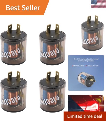 Reliable 12V 2 Pin Flasher Relay - Quick Install for Cars & Bikes, 4 ...