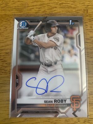 2021 Bowman Chrome 1st Auto Sean Roby | eBay