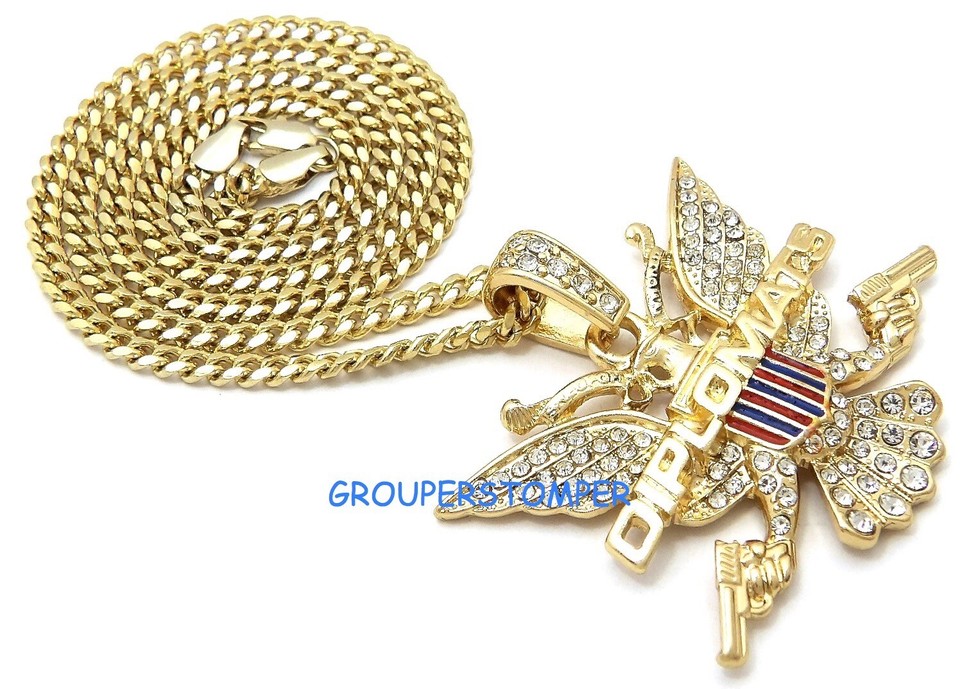 Dipset New Pendant with Necklace Diplomats | eBay