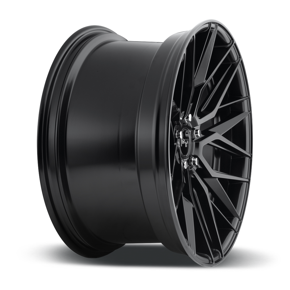 Set 4 18x8 5x4.5 Matte Black Wheels Niche 1PC M190 Gamma Rims 40mm ...