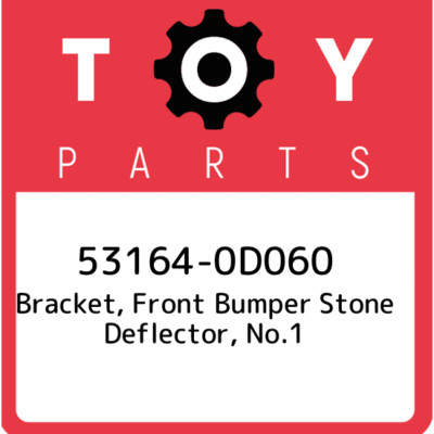 53164-0D060 Toyota Bracket, front bumper stone deflector, no.1 ...