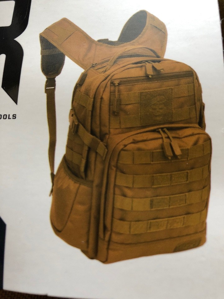 Day Pack Molle Bag SOG Tactical Ninja Day Backpack Desert Tan Brown ...