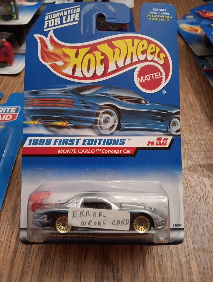 Hot Wheels Error Wrong Car 1999 First Editions Cars Monte Carlo Concept Car #910 | eBay