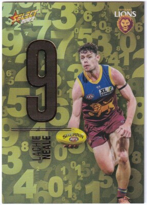 2023 FOOTY STARS 'NUMBERS' N16 LACHIE NEALE #144/255 - BRISBANE LIONS ...