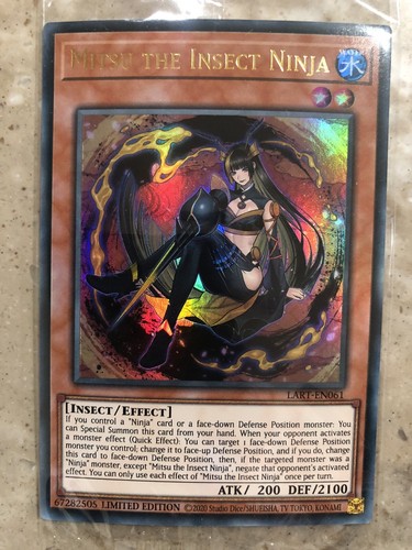 Yu Gi Oh Mitsu The Insect Ninja LART-EN061 Lost Art Promo Factory ...